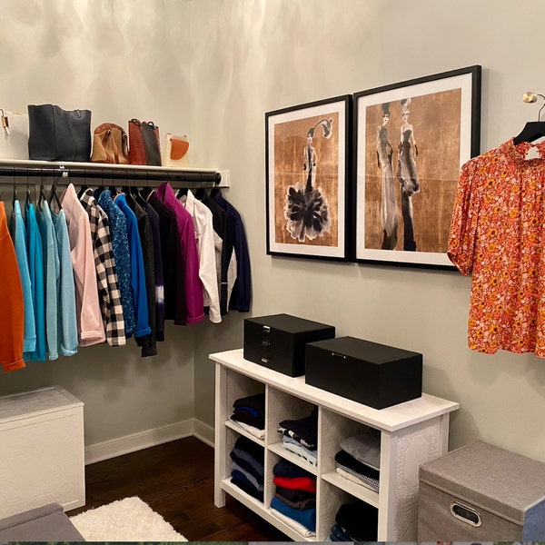 Luxholdups Lucite and Brass Projection Valet Hook, Lucite Rod Closet ...