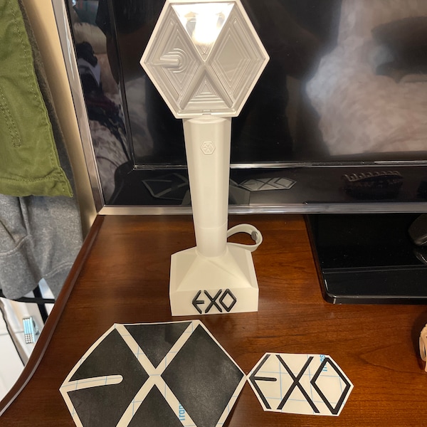 Stray Kids SKZ Kpop Lightstick Stand SK Logo Holder | Optional Cabinet ...