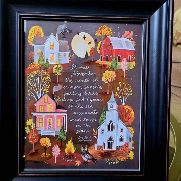 November Art Print - Etsy