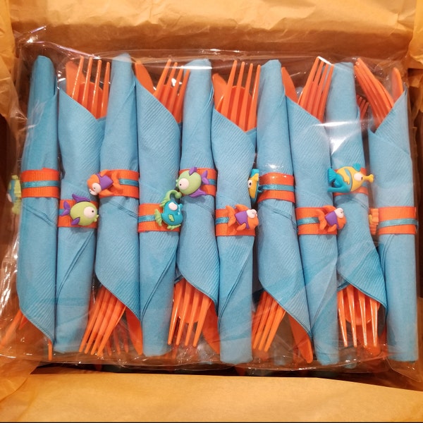 Under the Sea Flatware With Ocean Theme Napkin Ring: Under the Sea ...
