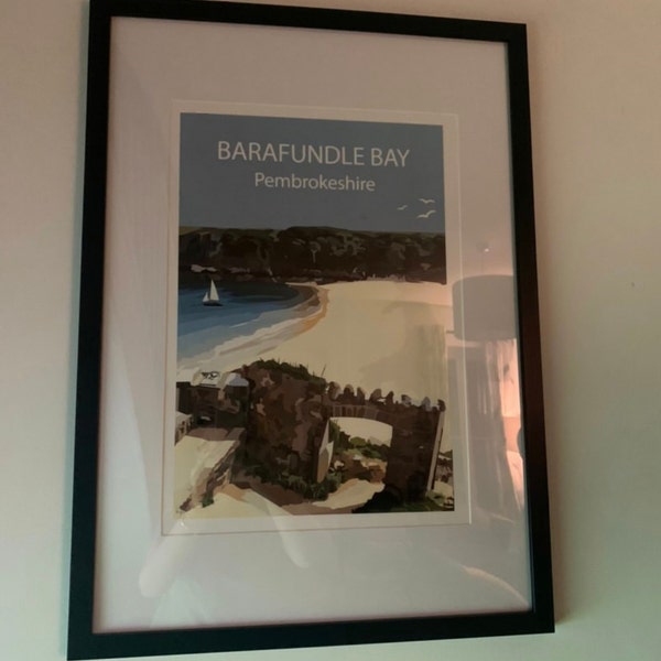 Pembroke Castle Art Print Travel Wall Art Poster. (south West Wales ...