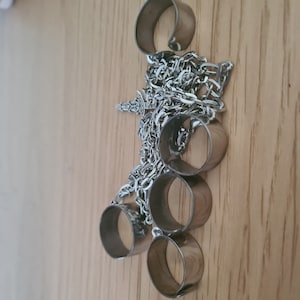 Handmade Five Finger Chain Rings Adjustable Cross Chain - Etsy