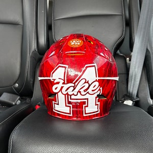 Baseball Name and Number Vinyl Decal / Baseball Helmet Decal / Baseball ...