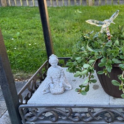 Cast Stone, Concrete Geisha Statue, Oriental Lady Statue, Asian Lady ...