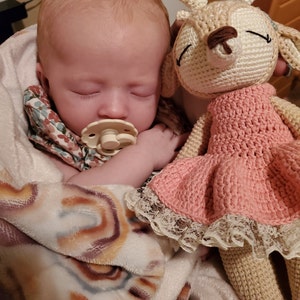 Personalized Lamb Lovey Set Babyshower Gift Set Handmade - Etsy