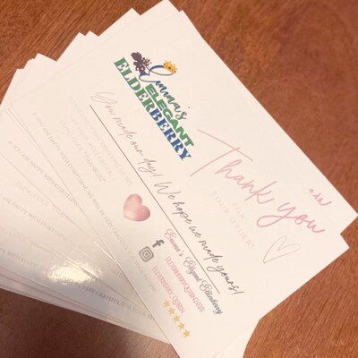 Editable Business Thank You Insert Card Template Modern Simple Insert ...