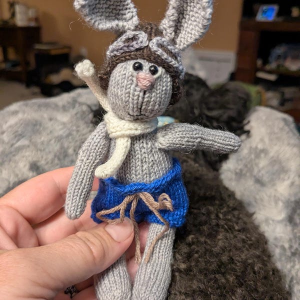 Knitted Rabbit Aviator Pattern. Amigurumu Bunny Tutorial. - Etsy