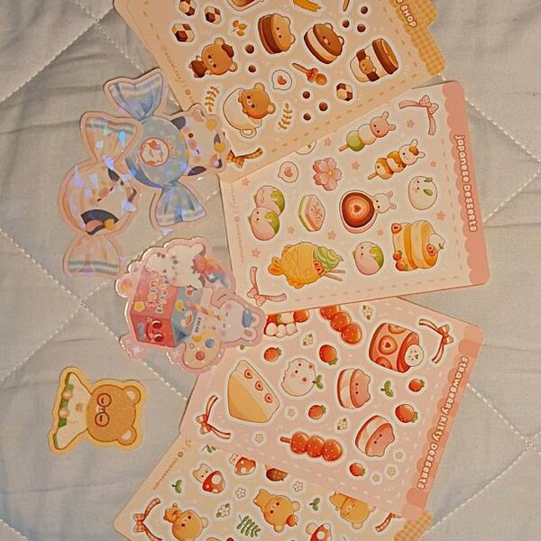 Love You Pink & Mint Rabbit Sonny Angel / Gifts of Love Sticker Journal ...