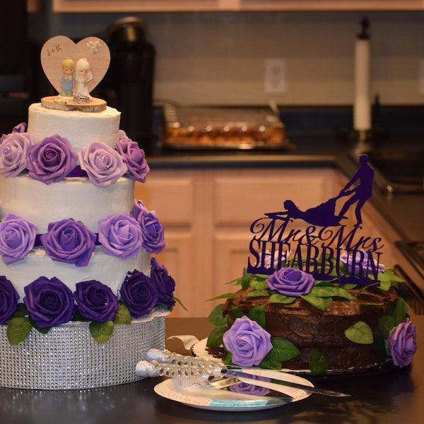 Funny Wedding Cake Topper,silhouette Cake Topper,custom Mr and Mrs Cake ...