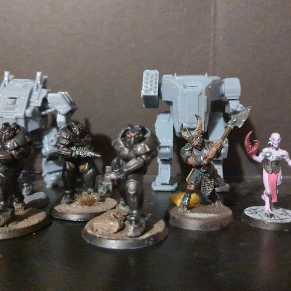 Fallout Enclave Power Armor Trooper Miniatures - Etsy