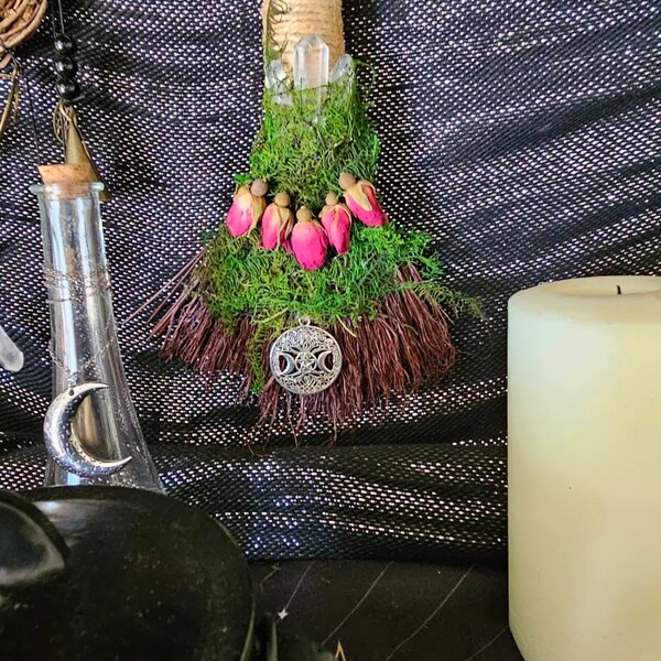 Altar Besom, Witches Besom, Celtic Witch Broom, Altar Broom, Cinnamon ...