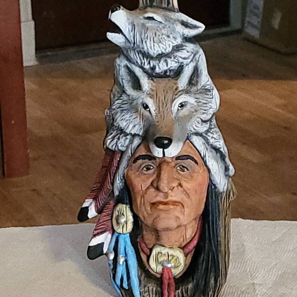 Native Wolf Spirit Totem Ready to Paint 11" Ceramic Bisque - Etsy