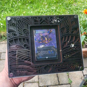 MTG Custom Wooden Card Display Magic the Gathering Card Frame Trading ...