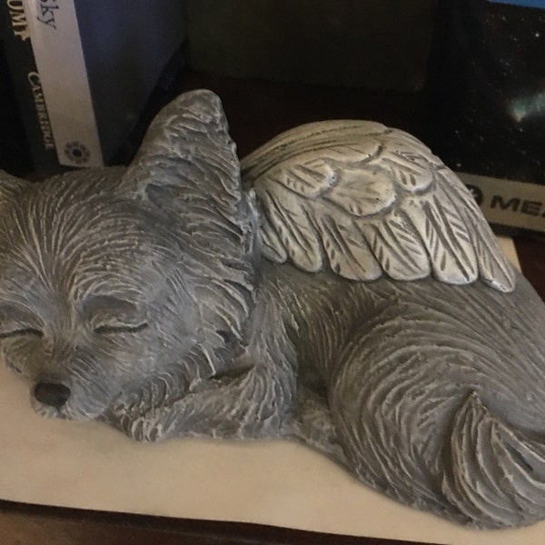 Papillon Angel Dog Statue - Continental Toy Spaniel - Papillion ...