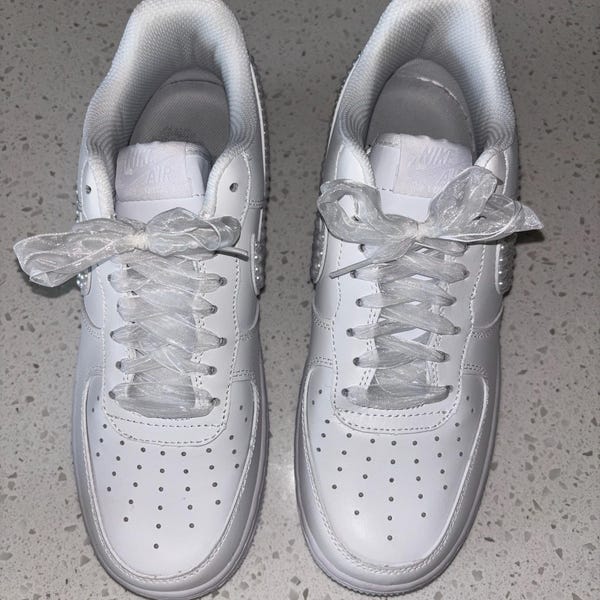 Bridal Air Force 1 Butterfly Floral Embroidered Sneakers • Bridal Shoes ...