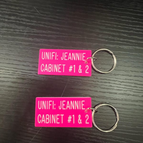 Personalized College University Keychain Tags - Machine Engraved ...