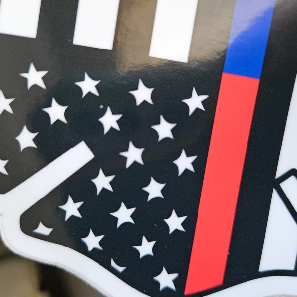 Police | Fireman | Mashup Badge | Die Cut Stickers | Stickers | Decals ...