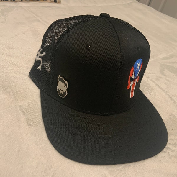 Set De 2 Botones De Puerto Rico, La Bandera Boricua Blanca Y Negra Y La ...