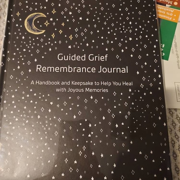 Guided Grief Remembrance Journal, A Handbook and Keepsake to Help You ...