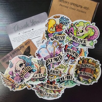 Class Sticker Full Set Individual Class Stickers - Etsy