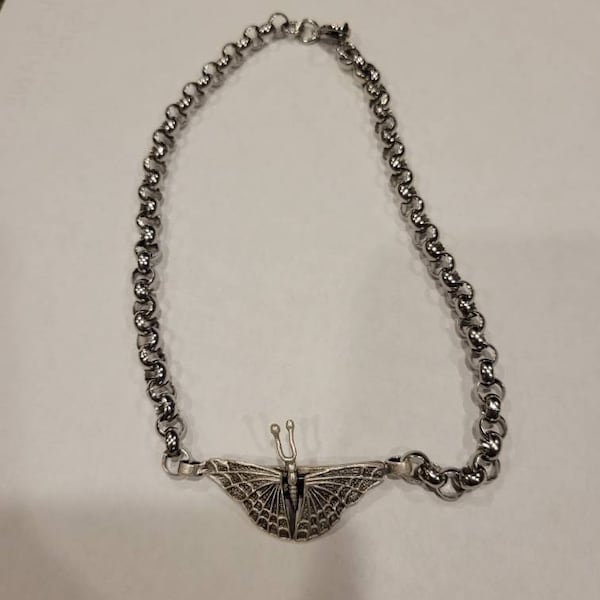 Silver Heavy Chain Necklace, Chunky Silver Chain, Silver Choker ...