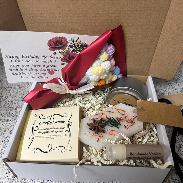 Personalized Birthday Box, Birth Flower Birthday Gift Box, Birthday ...