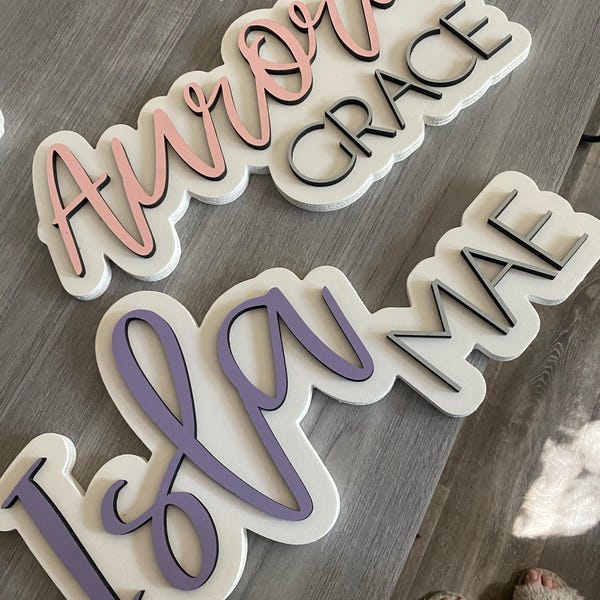 Name Cutouts for Nursery, Wooden Letters, Name Sign, Nursery Letters ...
