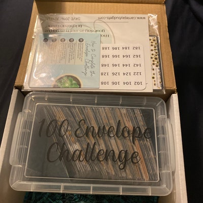 100 Envelope Challenge Box Money Saving Challenge 100 Envelope ...