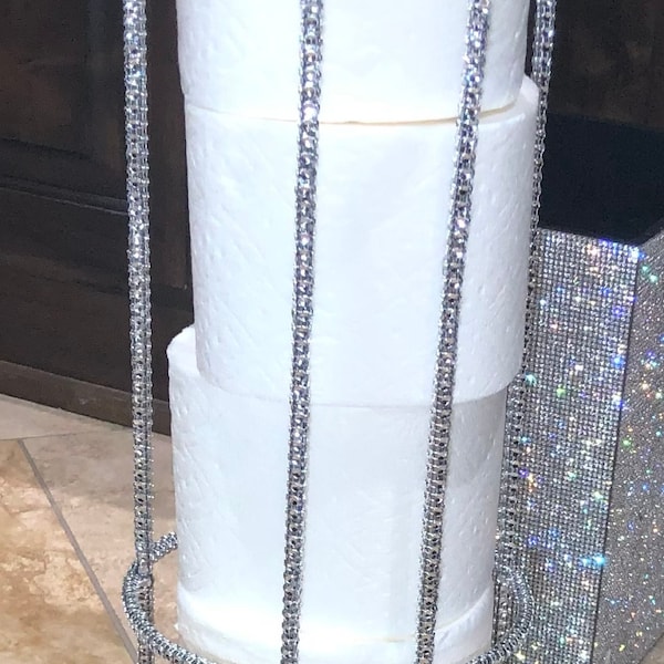 Bling Toilet Tissue Stacking Stand | Glam Bathroom Decor - Etsy