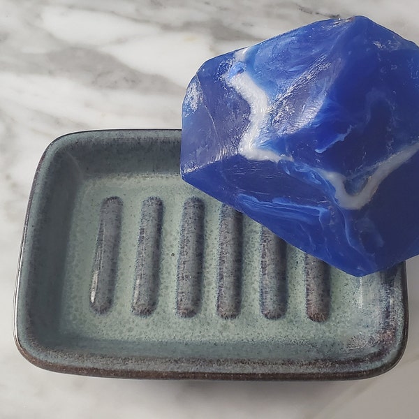 Handmade Ceramic Soap Dish: Raised Center Soap Holder - Etsy