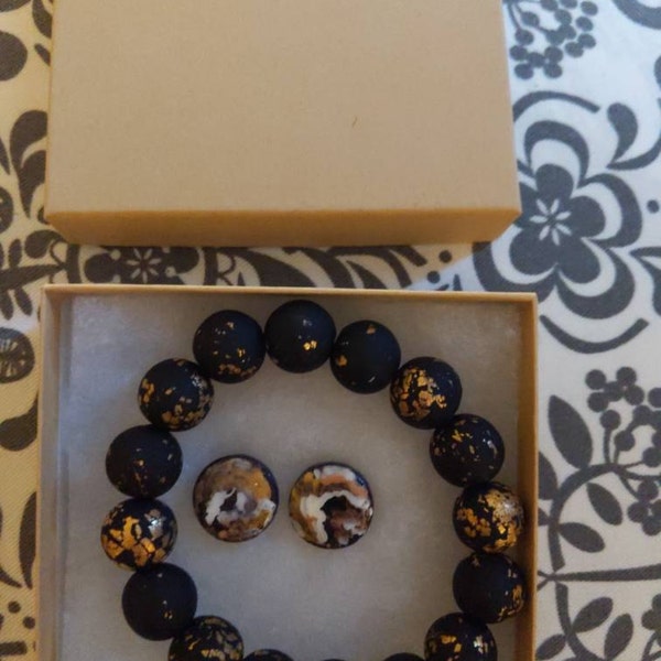 Polymer Clay Bracelet, Colorful Rope and Bead Bracelet, Rope Bracelet ...