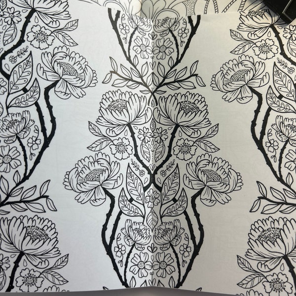 COLORING BOOK Volume 3 - Traveler's Notebook Insert Available in 7 ...