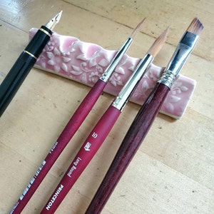 Red Cedar Pen Holder With Ink Containers - Etsy