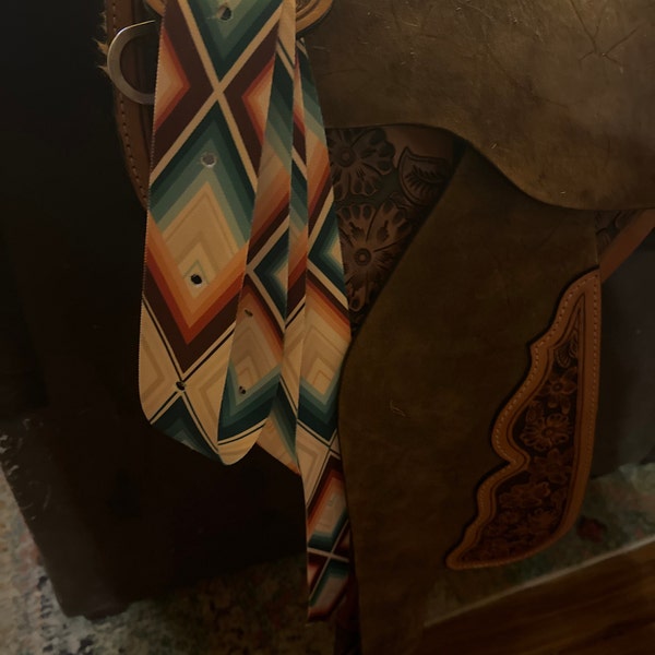 Pony/mini Horse Aztec Cinch Strap Set, Latigo Strap, off Billet Strap ...