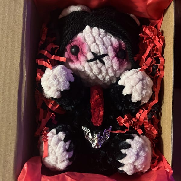 Gerard Teddy Bear - Alternative Band Inspired Crochet Bear - Etsy