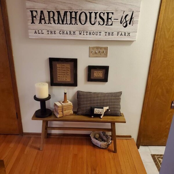 Homestead Farmhouse Sign Home Decor Family Farm Sign Industrial Print ...