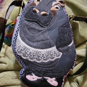 Hippopotamus Purse, Hippo Coin Purse, Purse, Felt Hippo Metal Frame ...
