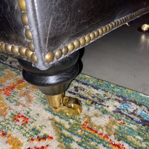 Modern Square Chunky Block Furniture Legs 90mm High Wooden Replacment ...