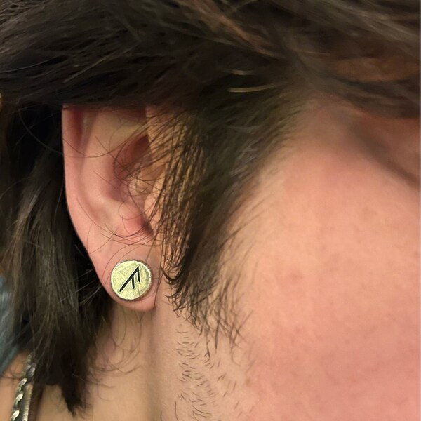 Silver Rune Jewelry Viking Jewelry Viking Earrings Viking Mens Jewelry ...