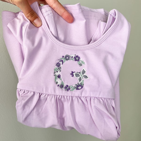 3 Sets of A-Z Flower Alphabet Embroidery Designs, Machine Embroidery ...