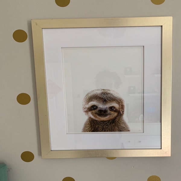 Nursery Wall Art, Baby Sloth Print, Nursery Decor, Sloth Art, Cute Baby ...