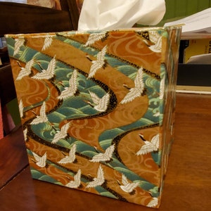 Handcrafted Tissue Box Cover Made With Japanese Chiyogami Washi Paper ...