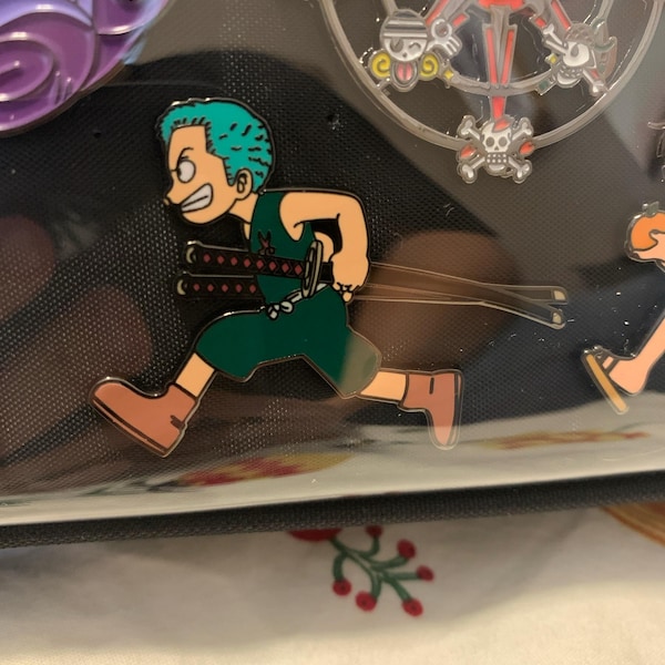 OP Straw Hat Pirate Crew Swordsman 1.5 Inch Hard Enamel Anime Pin in ...