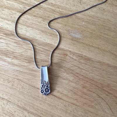 Vintage Spoon Necklace, Spoon Pendant, Fortune 1939, Silverware Jewelry ...