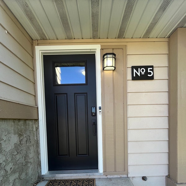 CLASSIC MODERN House No. Letters in White for Number Add On, Address ...