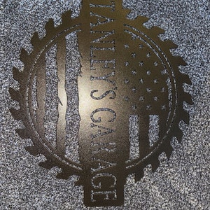 Custom American Flag Workshop Sign Metal Shop Sign Free - Etsy