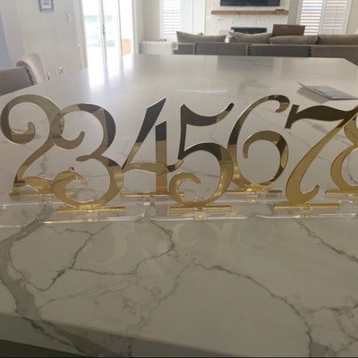 Table Numbers for Weddings, Parties, Company Events, Centerpieces for ...