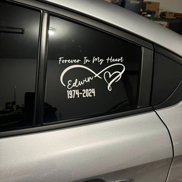 In Memory Car Decal, Memorial Car Decal, in Loving Memory Car Decal ...