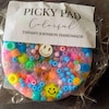 Large Bead Color Pick Pad - Fidget Pick Toy - Pick Pad - Pick, Peel ...