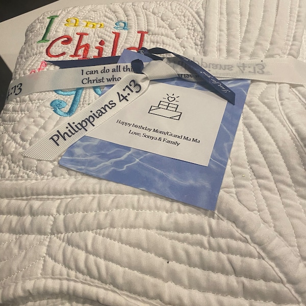 Lap Size Prayer Blanket - Etsy